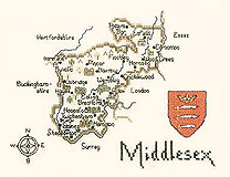 Counted Cross Stitch English County Maps