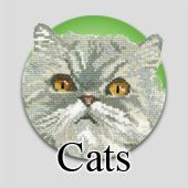 Counted cross stitch cats - cross stitch cat kits and charts by ...